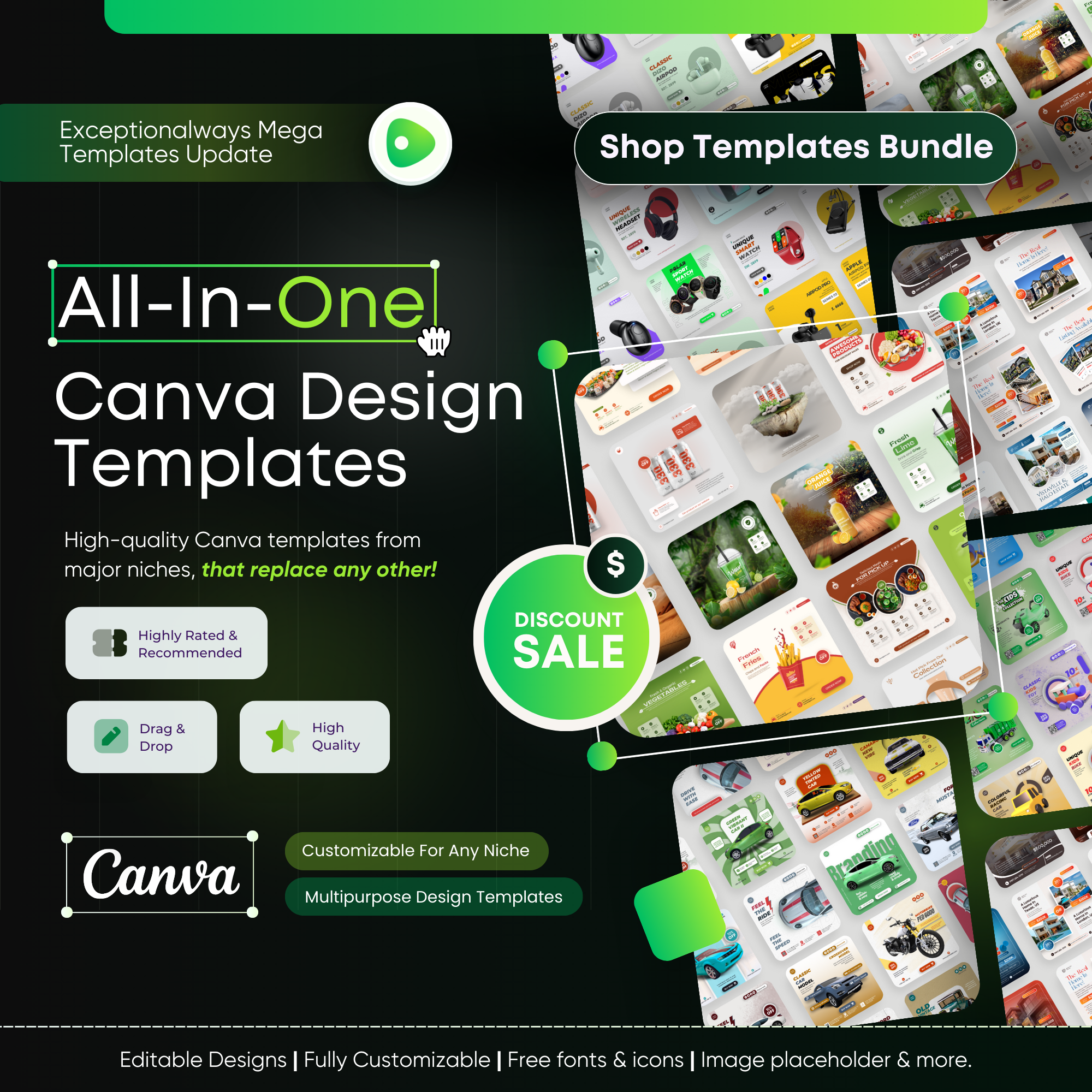 All in One Canva Design Templates - Exceptionalways